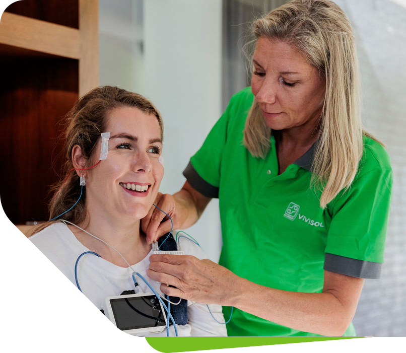 Een slaaponderzoek voor symptomen van Slaapapneu - Vivisol Nederland